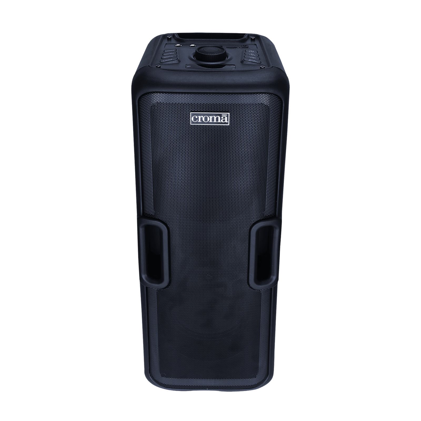 Buy Croma 50w Bluetooth Party Speaker With Mic Playtime Upto 5h Led Lights Black Online Croma